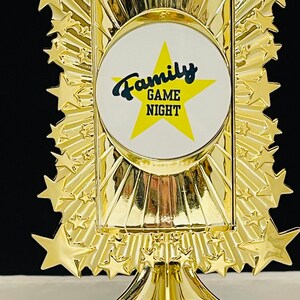 Game Night Trophy / Family Game Night Trophy / Game Trivia - Etsy
