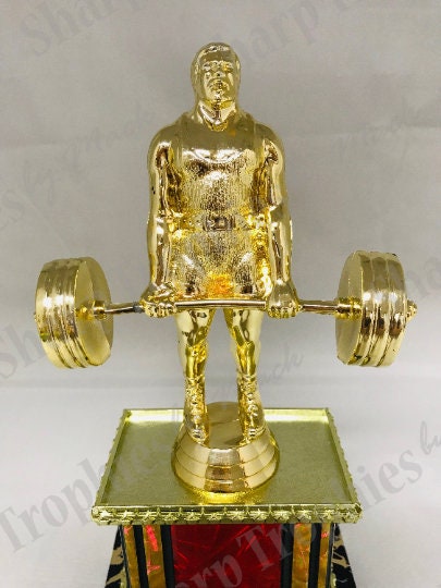 Bodybuilder Trophy / Weightlifting Trophy / Free Engraving - Etsy UK