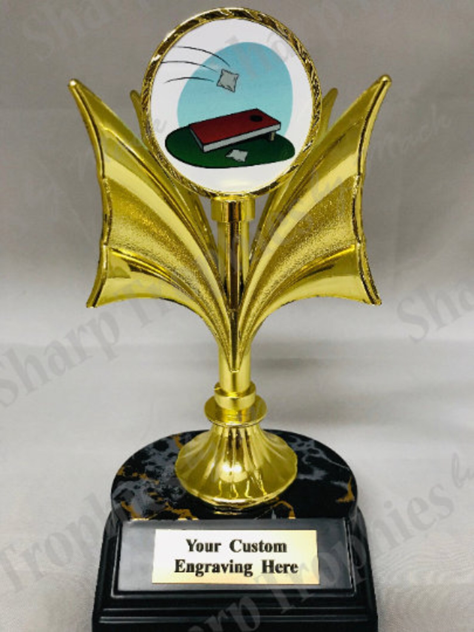 Corn Hole Champion Trophy / Corn Hole Trophy / Trophy - Etsy