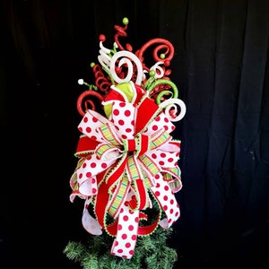 Christmas Tree Topper, Whimsical Christmas Tree Decoration, Christmas ...