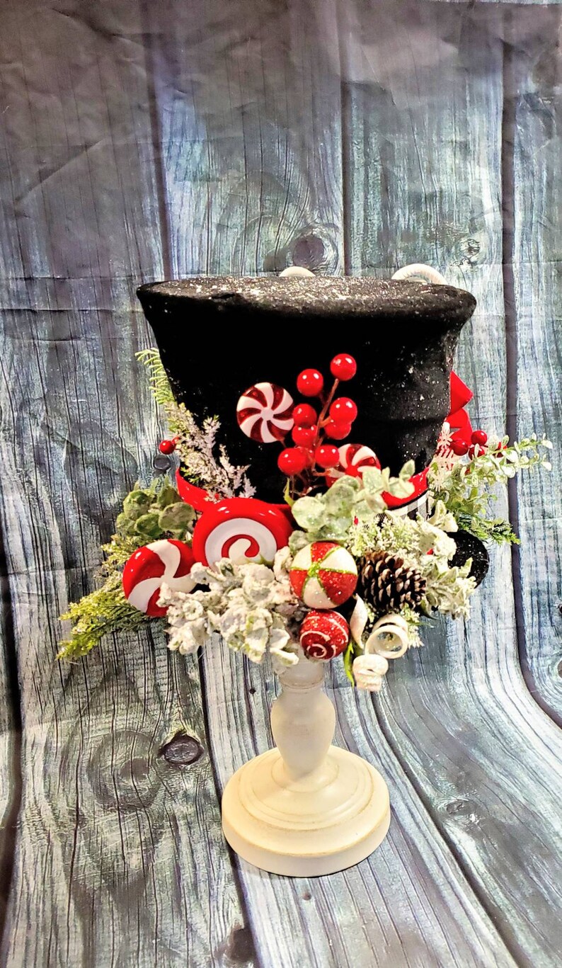 Tree Toppers, Snowman Centerpiece, Snowman Hat Decor, Christmas Tree ...
