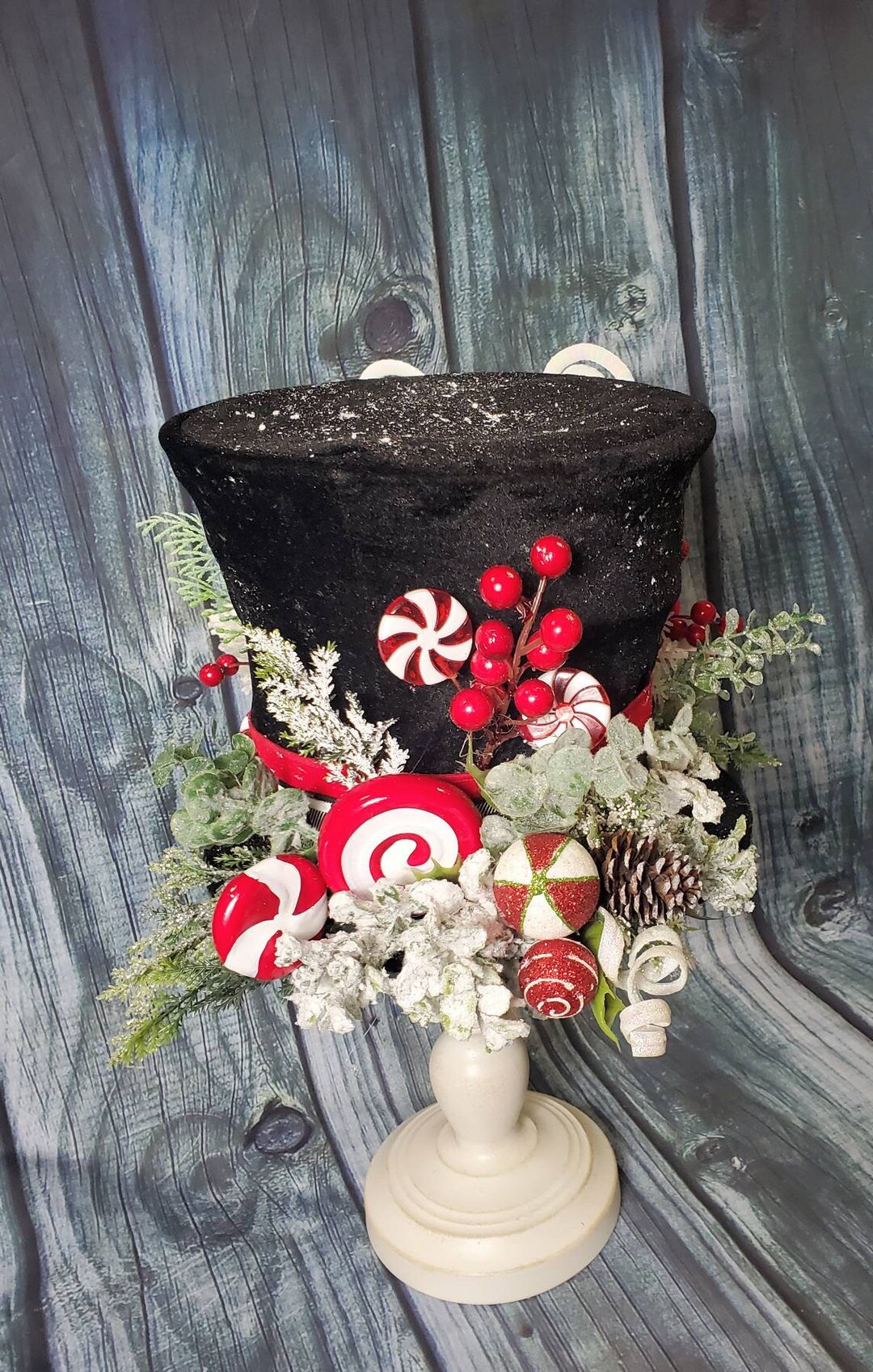 Tree Toppers, Snowman Centerpiece, Snowman Hat Decor, Christmas Tree ...