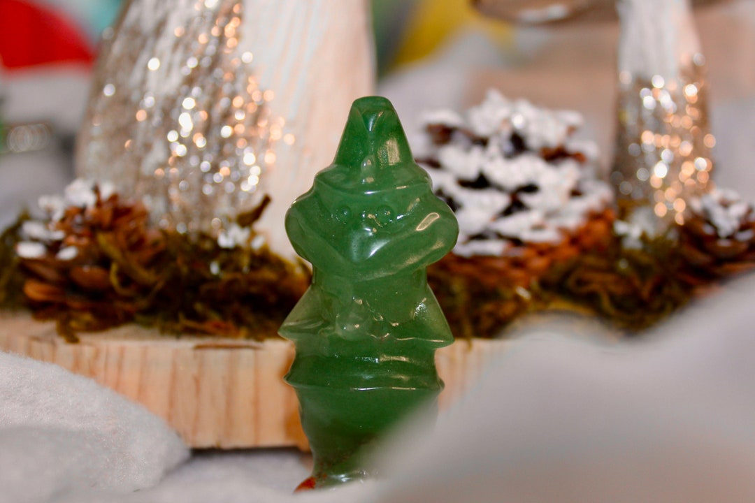 Green Adventurine Grinch Carvings Rare Find 39 Gram Weight 2.52x1.13.86 ...
