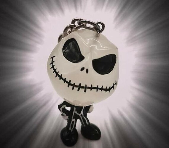 Jack Skellington Glow in the Dark Key Chain Cool Disney - Etsy