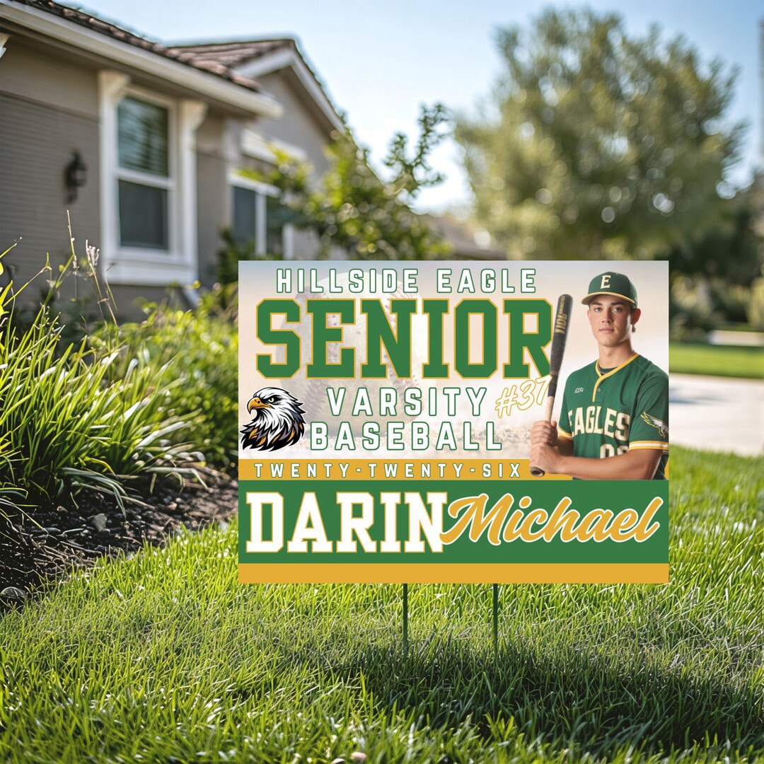 Custom Graduation Yard Sign, Senior Yard Sign 2029, College Bound Sign ...