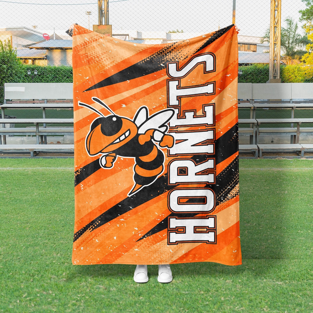 Mascot Halftone Distressed Custom Sports Blanket, Custom School Blanket ...