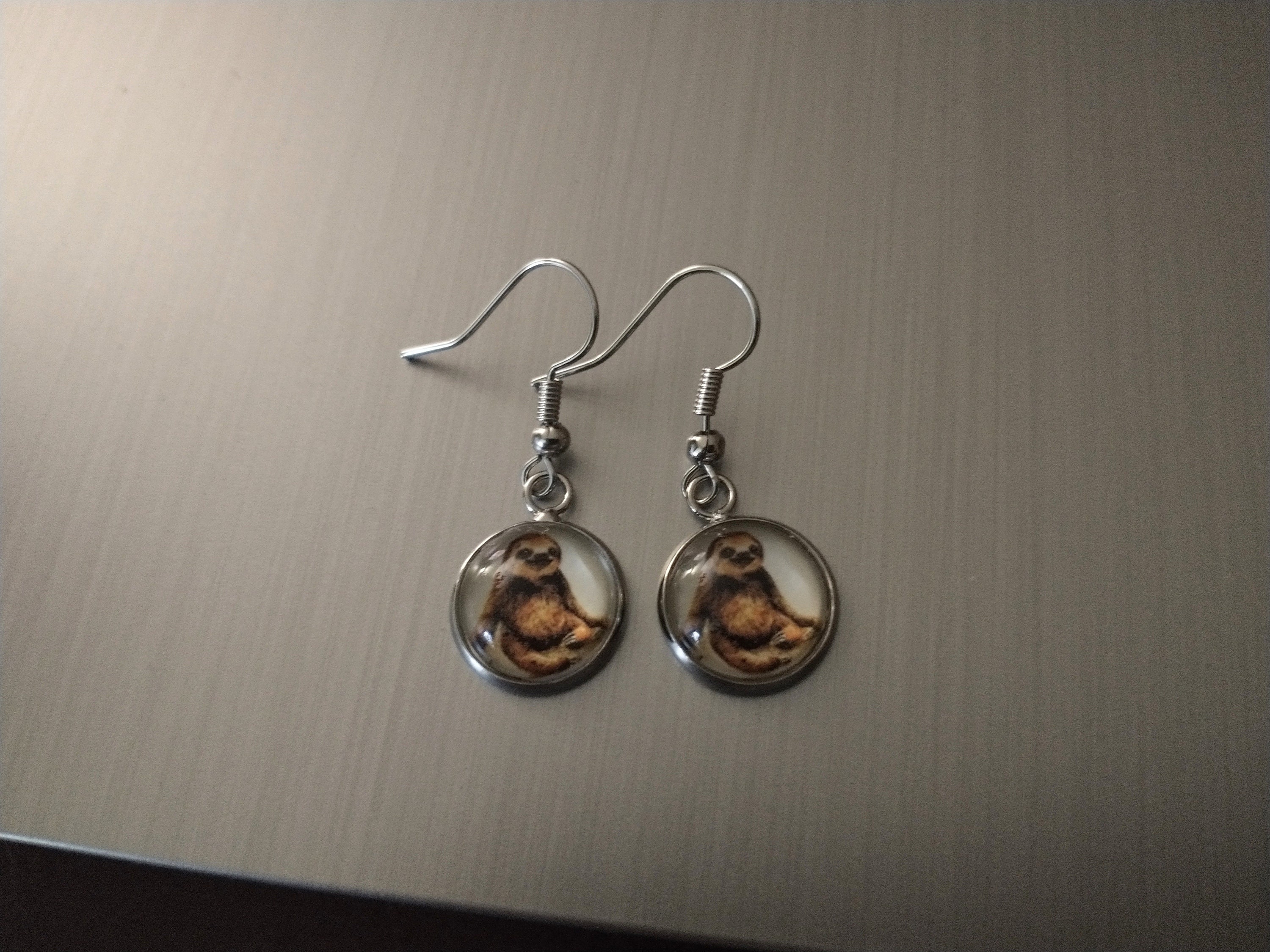 Sloth Dangle Earrings Sloth Jewelry Sloth Drop Earrings | Etsy