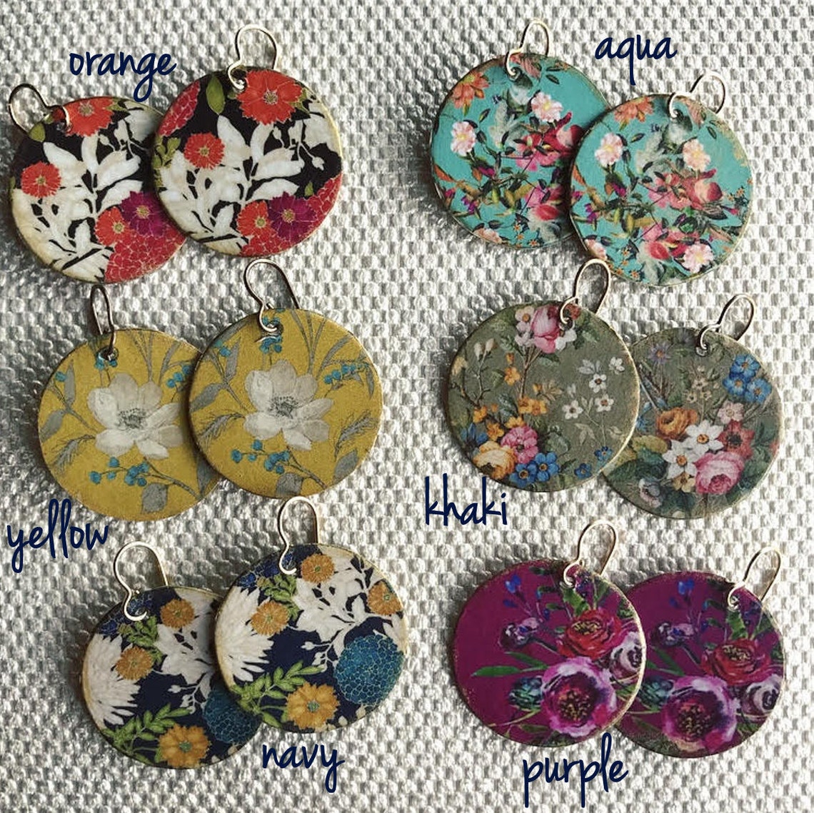 Floral Earrings - Etsy