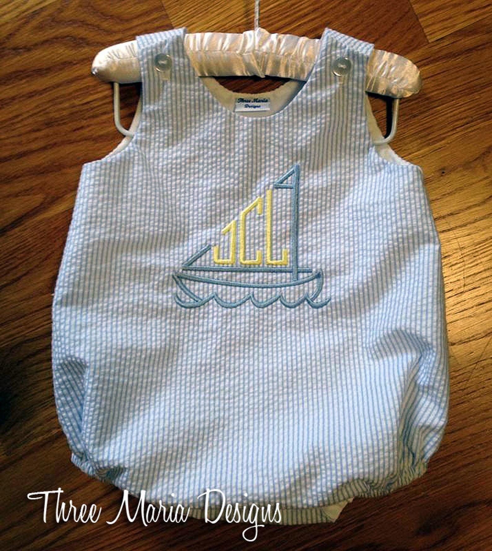 Monogrammed Sailboat Bubble | Etsy