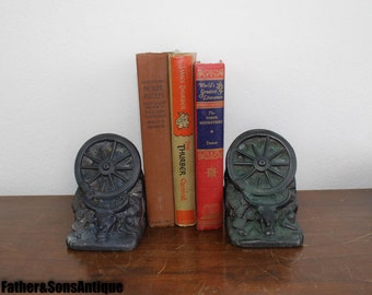 Bronze bookends | Etsy