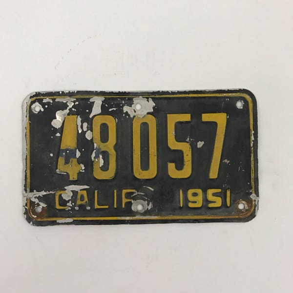 1951 License Plate - Etsy
