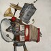 ONE BOT BAND Robot Painting of Print - Etsy