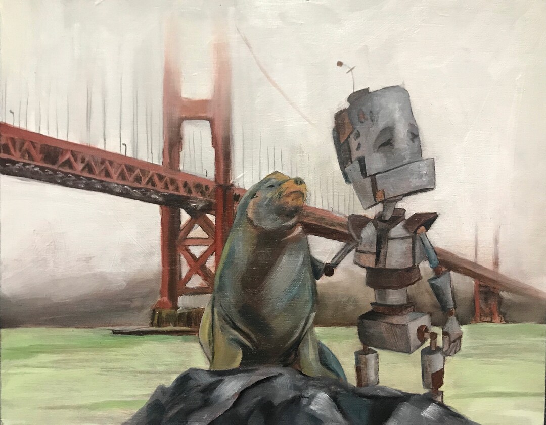 BAY Bot Robot Painting - Etsy