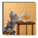 Fish Bowl Bot Robot Painting Print - Etsy