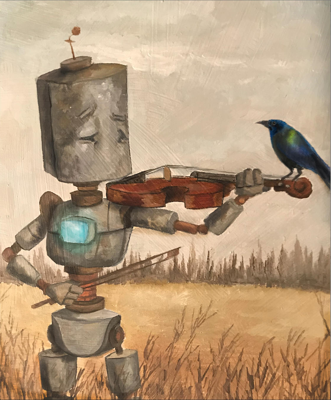 Violin Bird Bot | Etsy