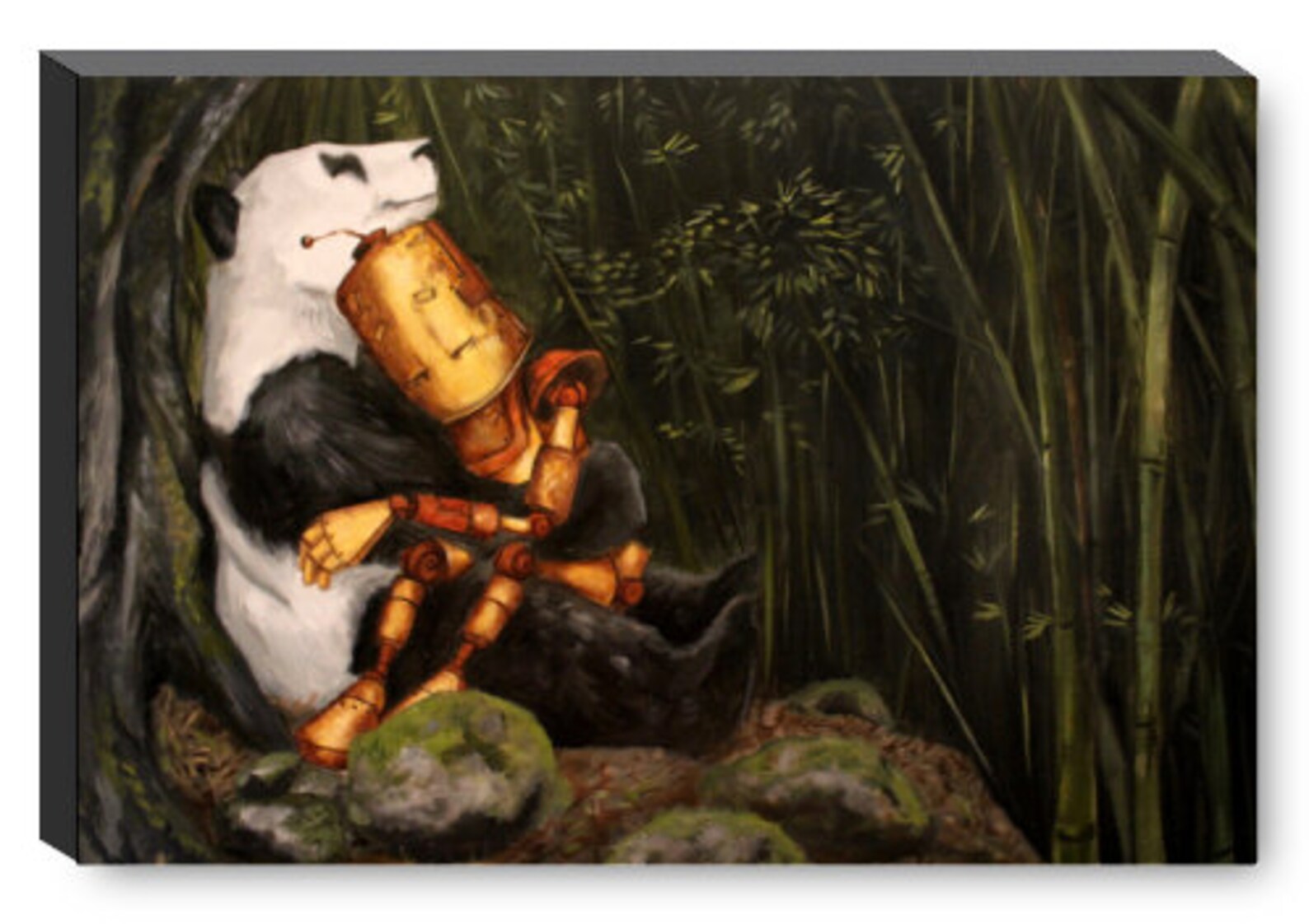 PANDA BOT Print of Painting | Etsy