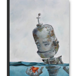 BETA BOT Robot Painting Print - Etsy