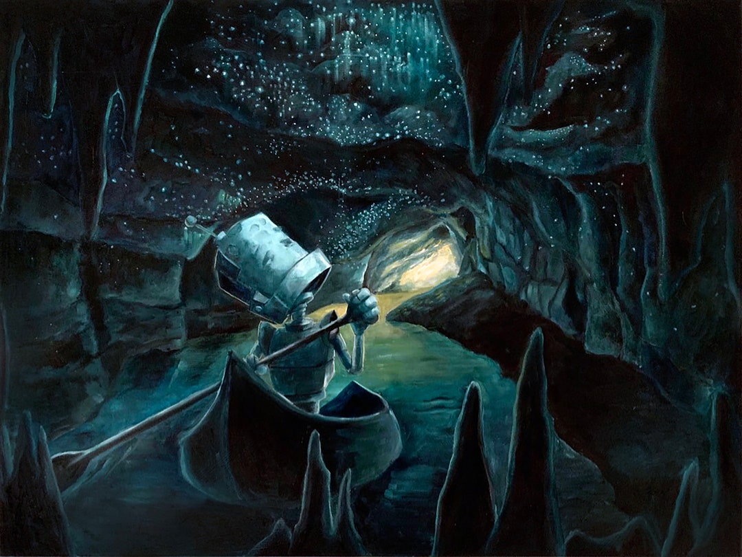 CAVES BOT Robot Print Pf Painting - Etsy