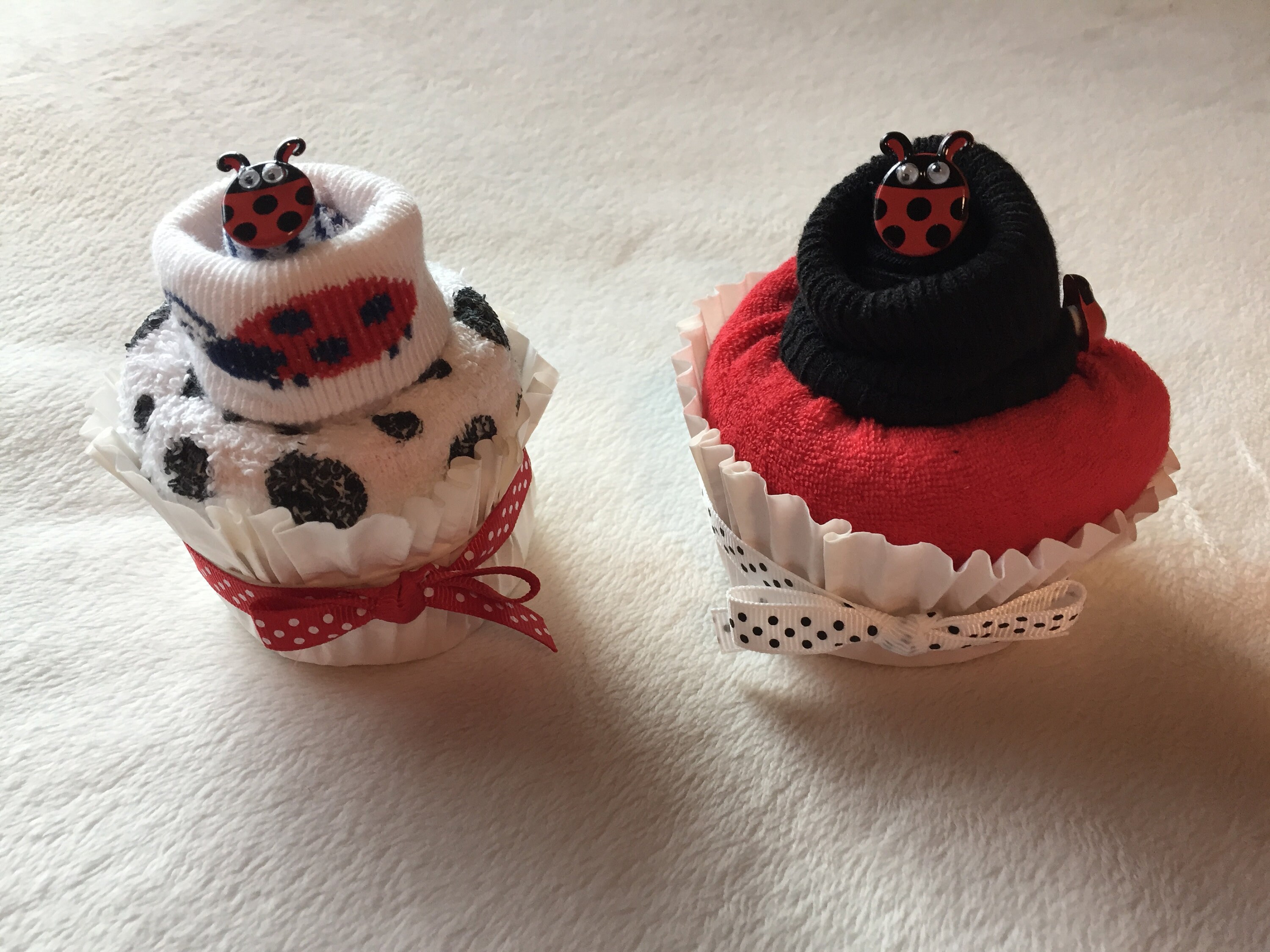 Ladybug Diaper Cake Red&black Baby Theme Bug Baby - Etsy