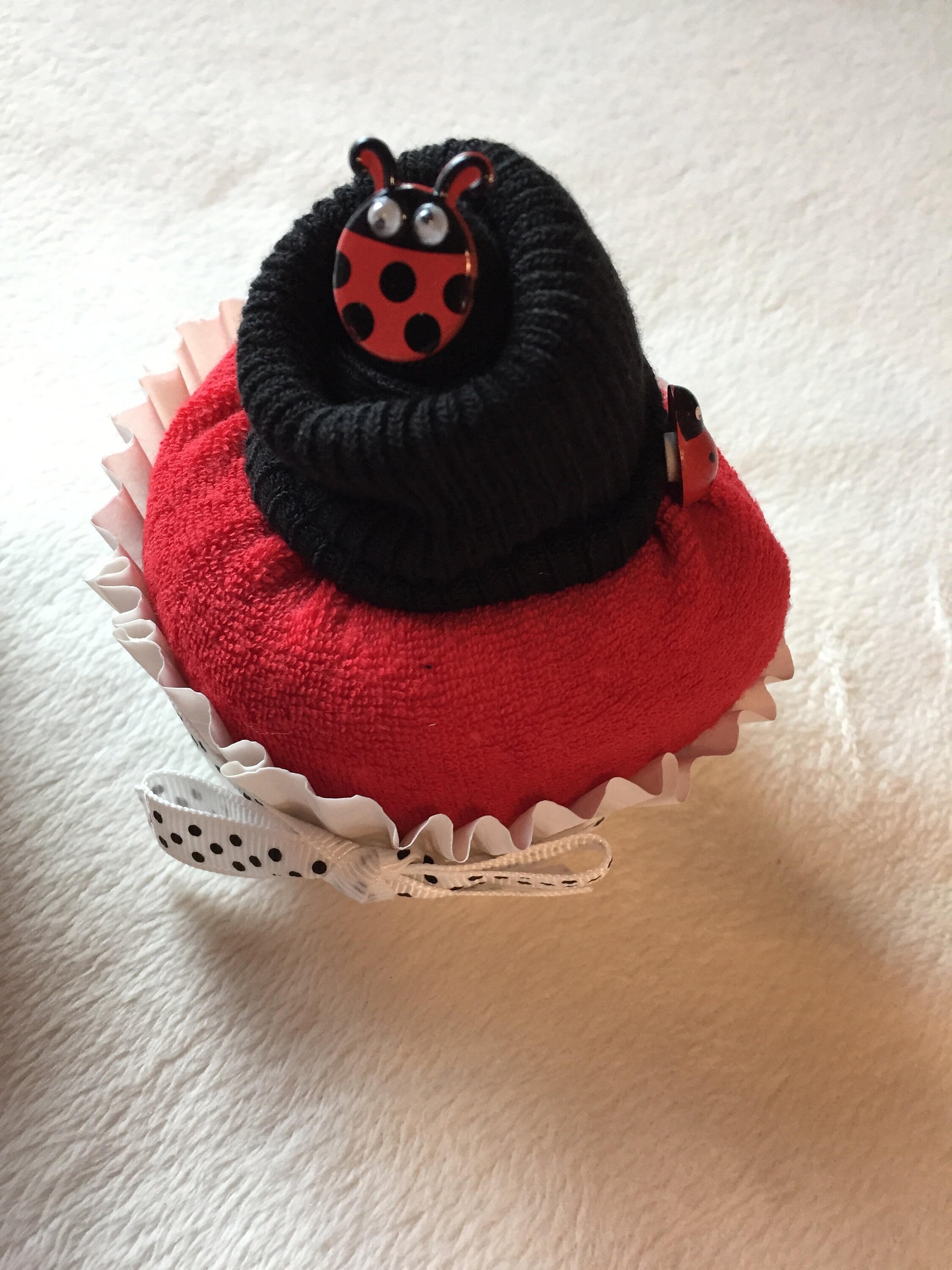 Ladybug Diaper Cake Red&black Baby Theme Bug Baby - Etsy