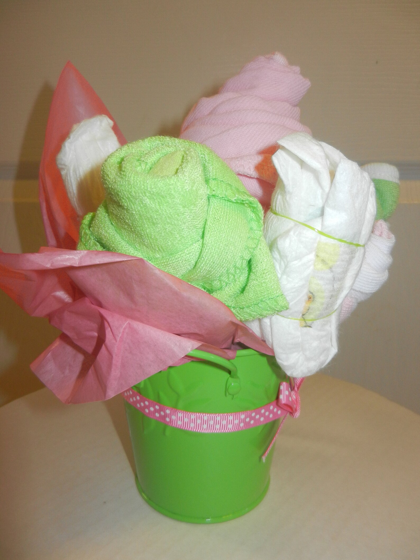 Diaper Flower Bouquetnew Mom Hospital Giftgirl Baby Shower - Etsy