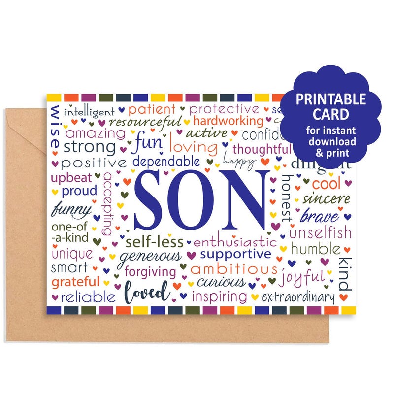 For Son Graduation Card - Etsy