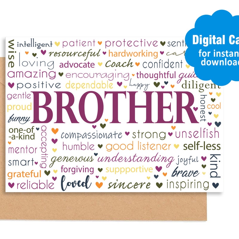 Brother Printable - Etsy