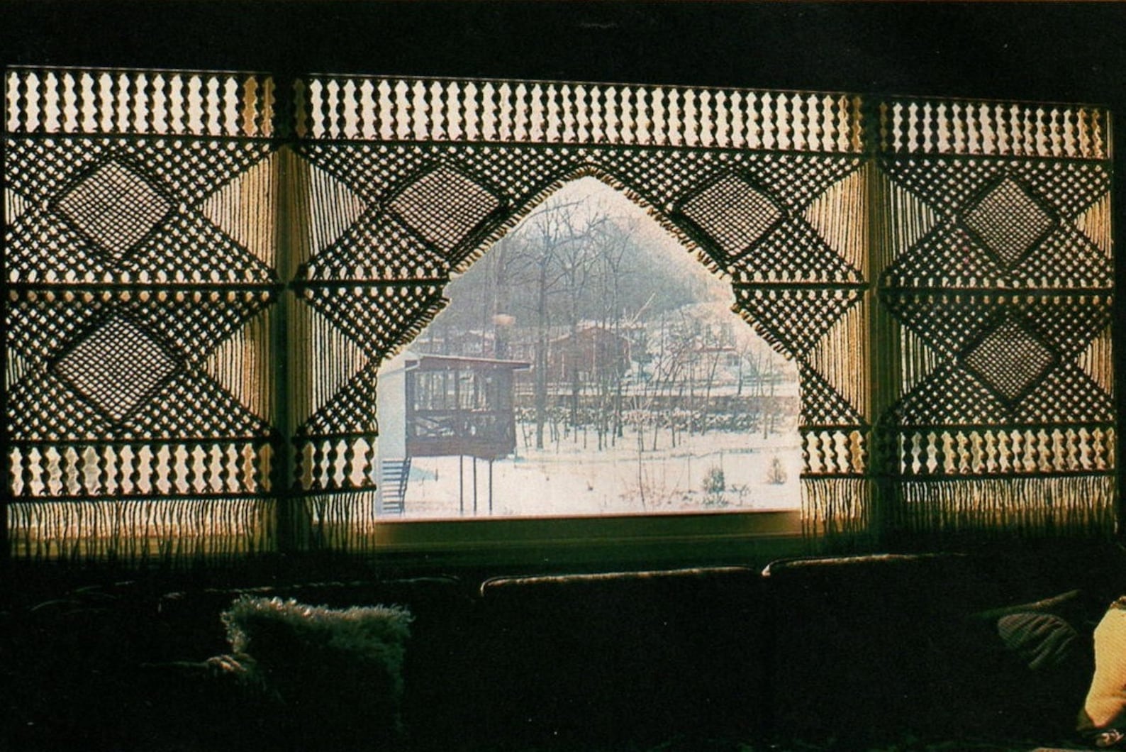 Wonderful Macrame Window Curtain - Etsy