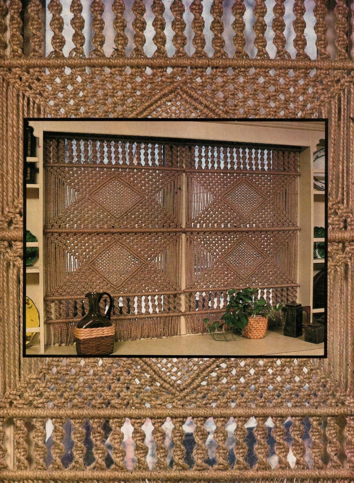Wonderful Macrame Window Curtain - Etsy