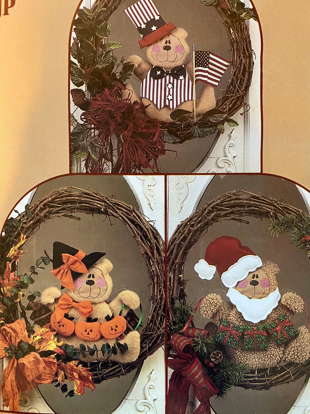 Bear for All Seasons Sewing Patterns: Holiday Craft Designs - Etsy