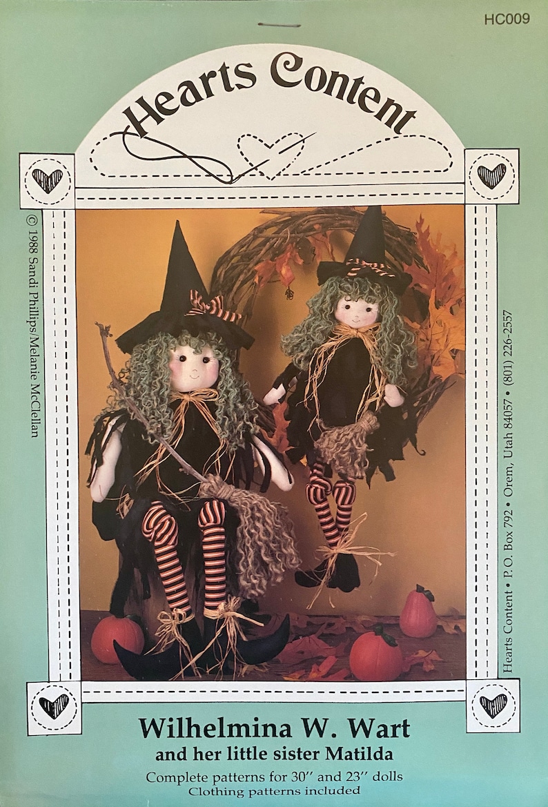 Witches Doll Sewing Pattern: 30