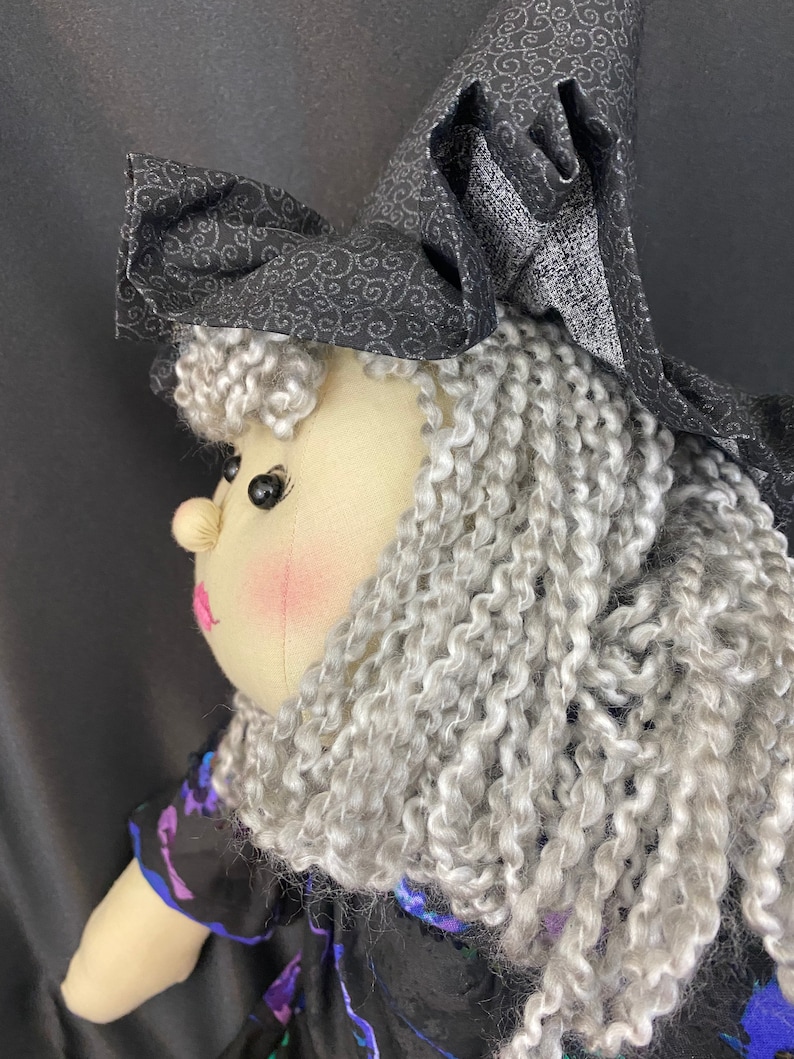 Handmade Witch Cloth Doll 16 tall when sitting | Etsy