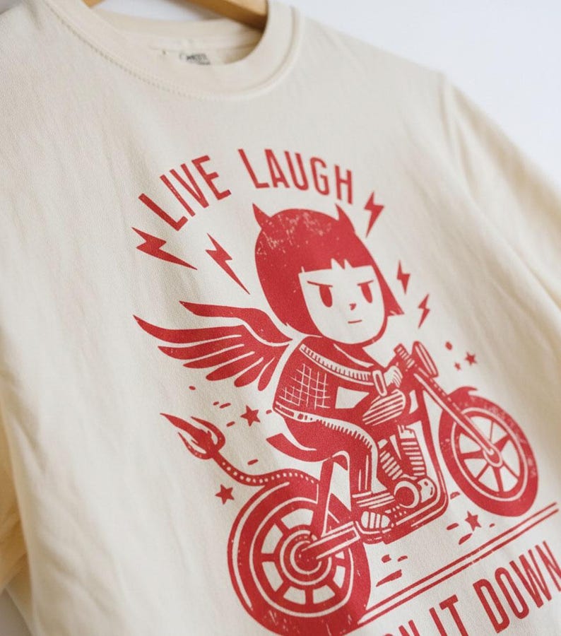 Live, Laugh, Burn It Down Boxy Comfort Colors Tee | Cropped Activist T ...