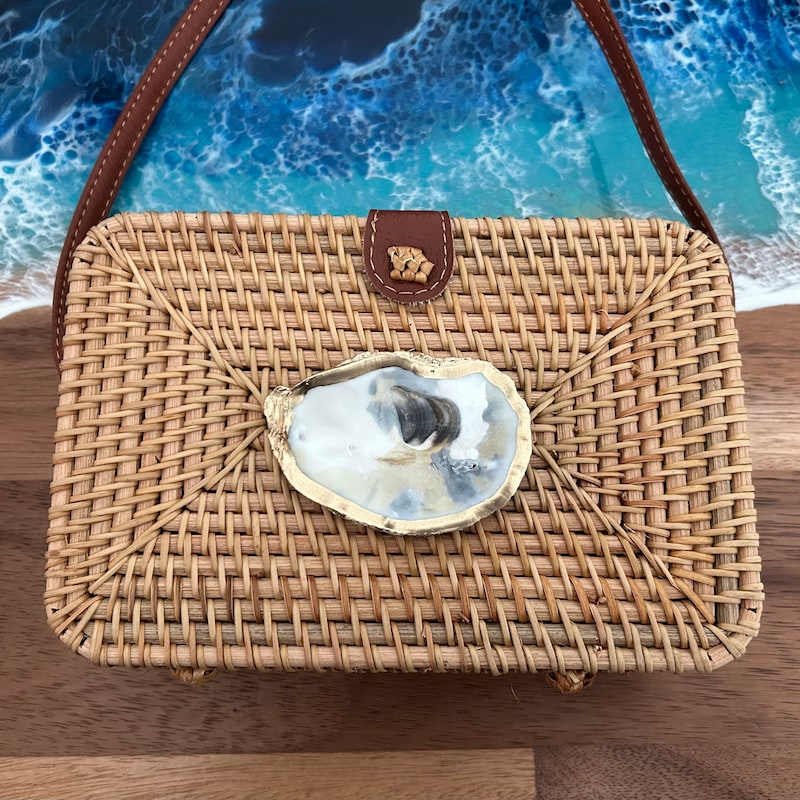 Shell Rattan Bag - Etsy