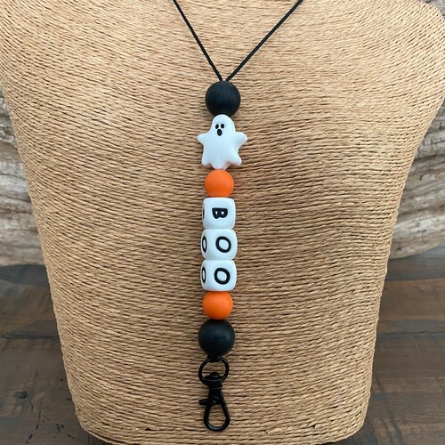 Halloween Lanyard Silicone Lanyard Teacher Lanyard Nurse - Etsy