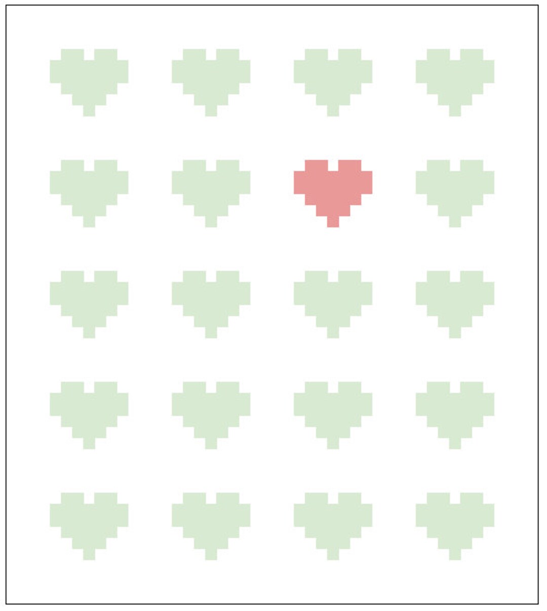 Heart Blanket C2C Crochet Pattern: Graphghan 36"x40" (PDF Pattern) - Etsy