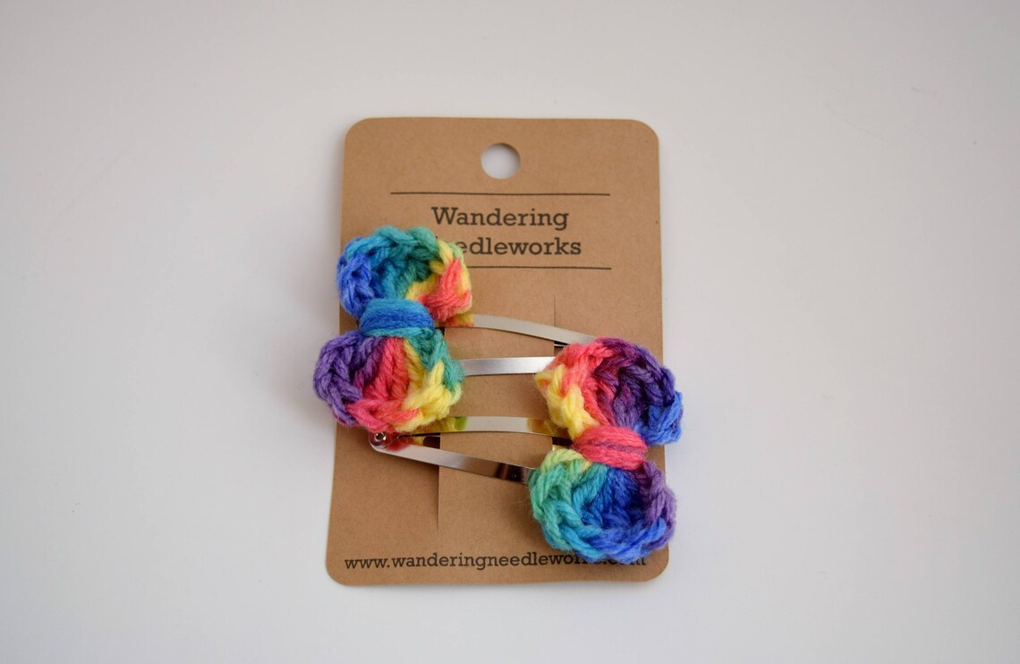 Mini Bow Hair Clip Set Mini Bow Clips Hair Bow Crochet Hair - Etsy