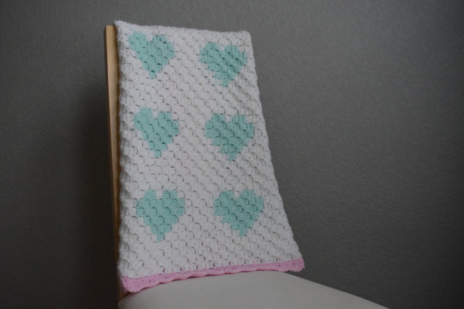 Heart Blanket C2C Crochet Pattern: Graphghan 36"x40" (PDF Pattern) - Etsy
