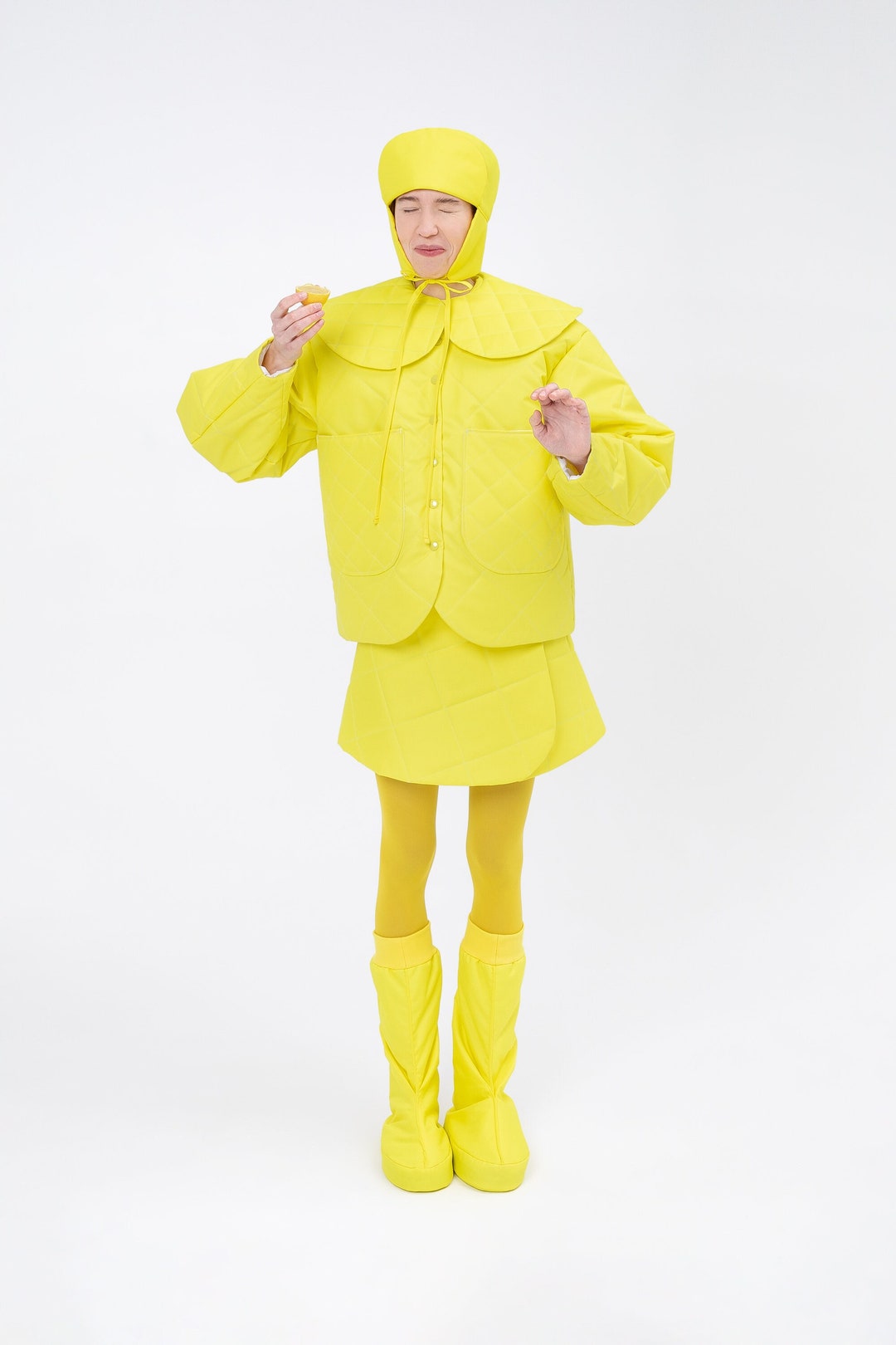 Lemon's Jacket, Oversized Silhouette, Fashion Designer Item, Waterproof ...