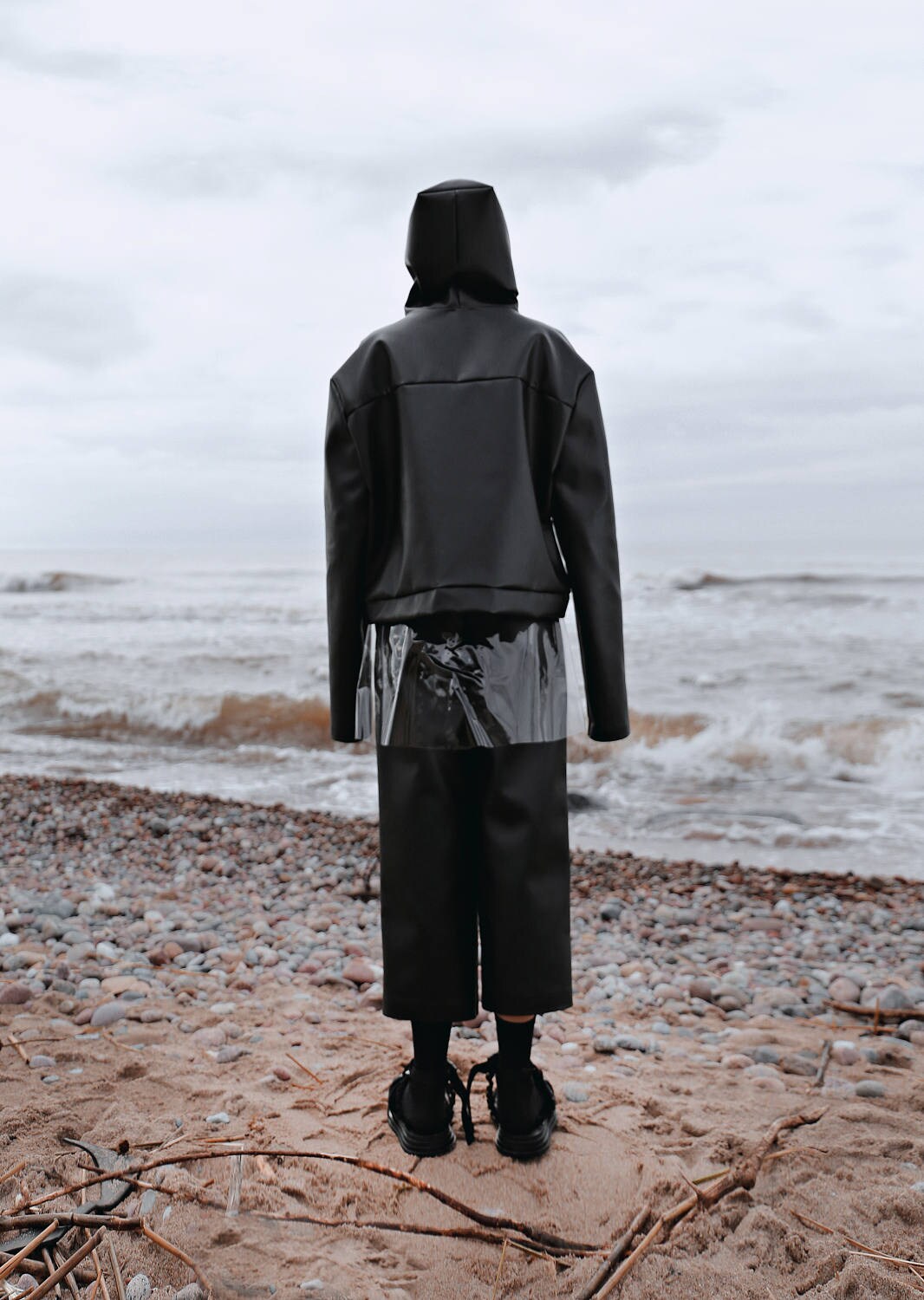 Short Faux Leather Jacket Handmade Jacket With Hood - Etsy