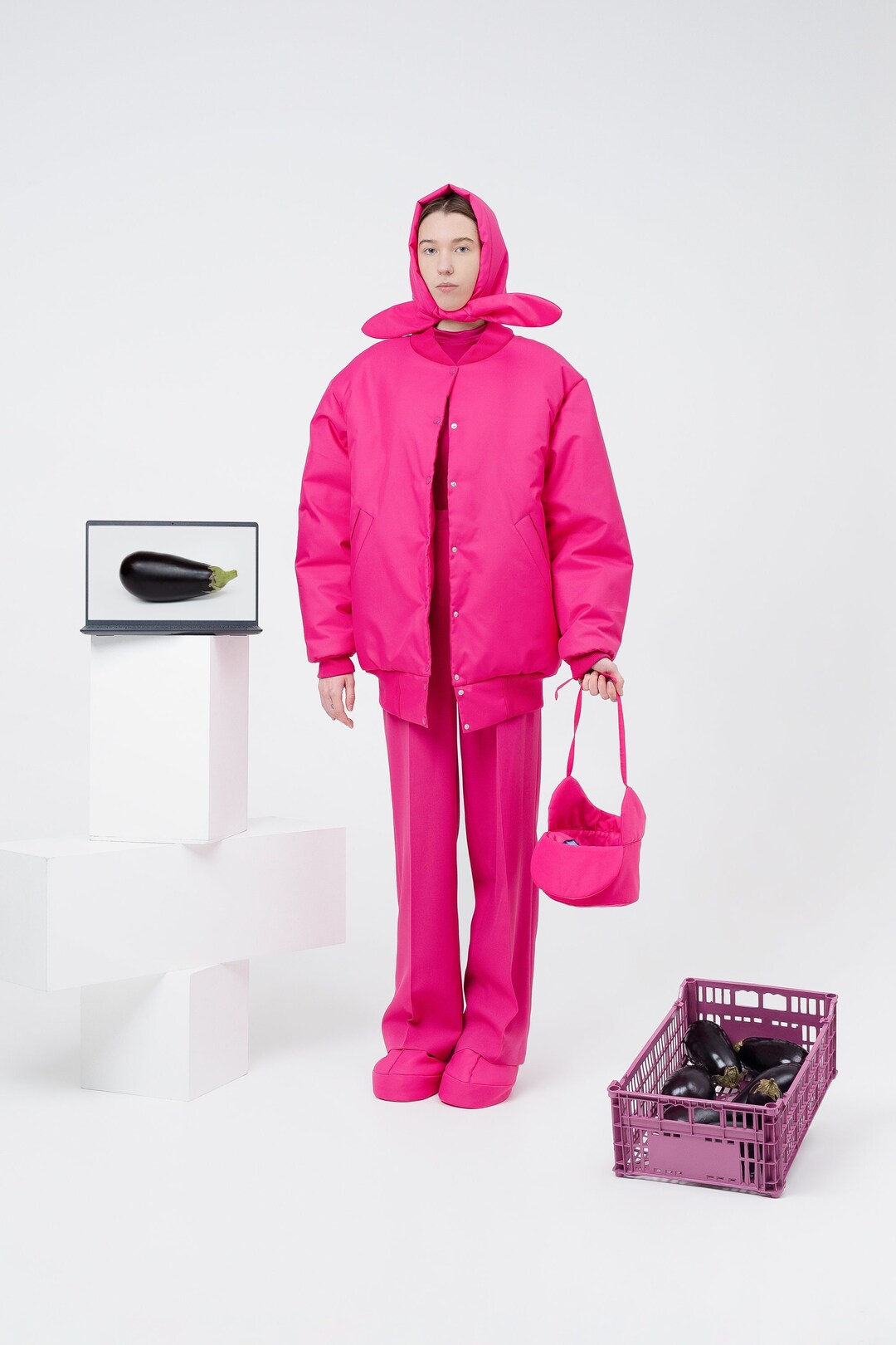 Inga Skripka Bomber Jacket, Extra Warm Jacket- Classic Bomber, Pink ...