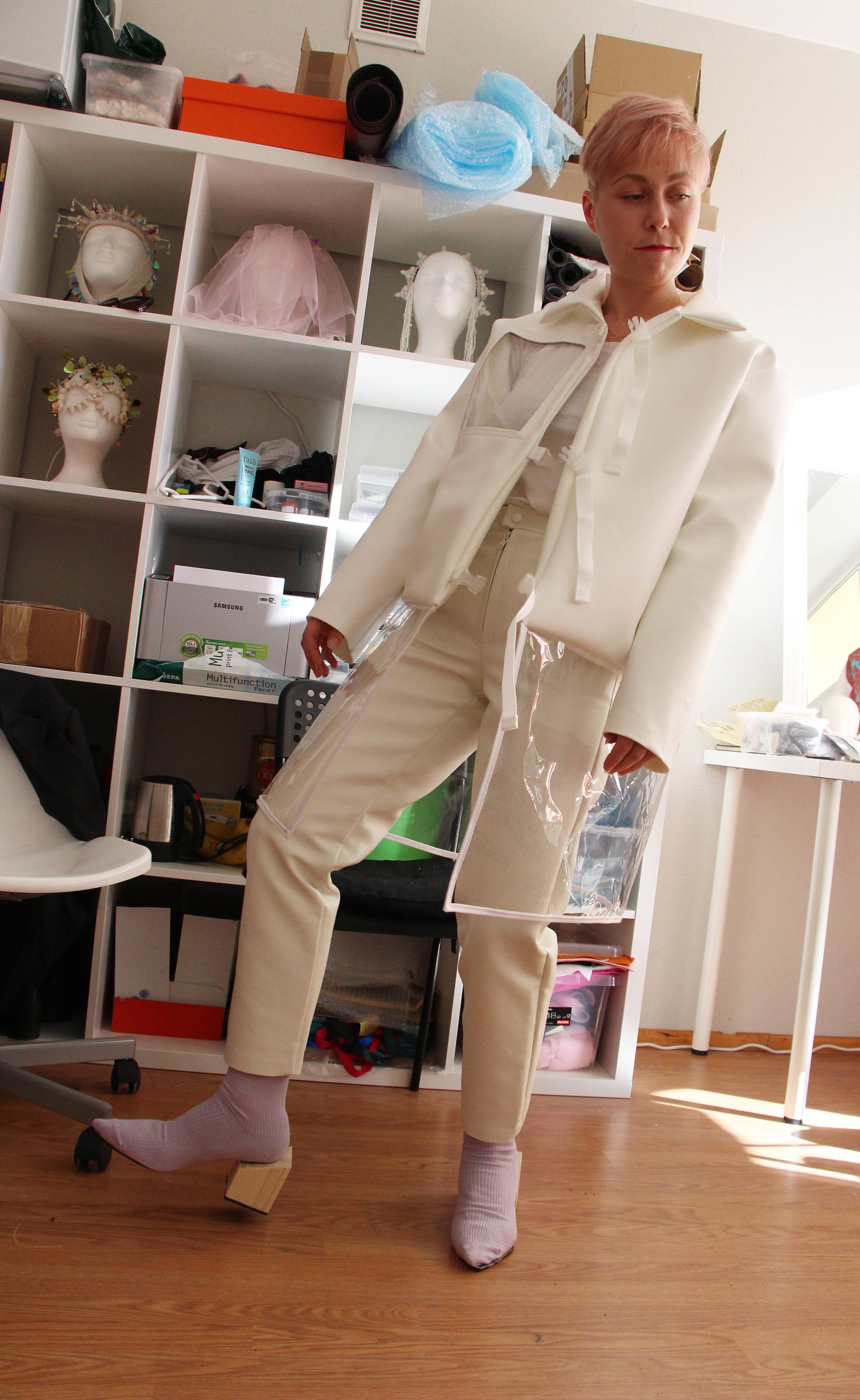 Conceptual Jacket Pvc Details Rainy Coat Oversize Jacket Minimalismo ...