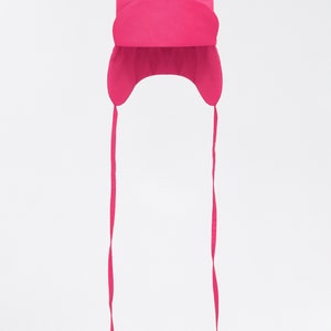 Pink Cap Trapper Hat Earflaps Ingaskripka Design Winter Fashio Hat ...