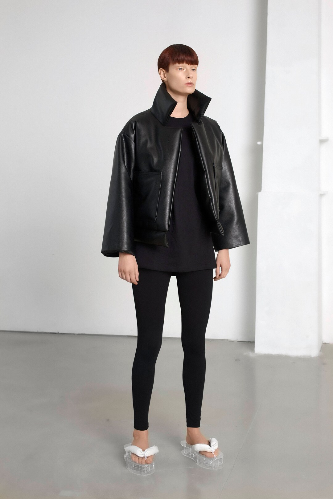 Sustainable Fashion/ Unisex Style Jacket/ in Faux Leather Fabric/ in a ...