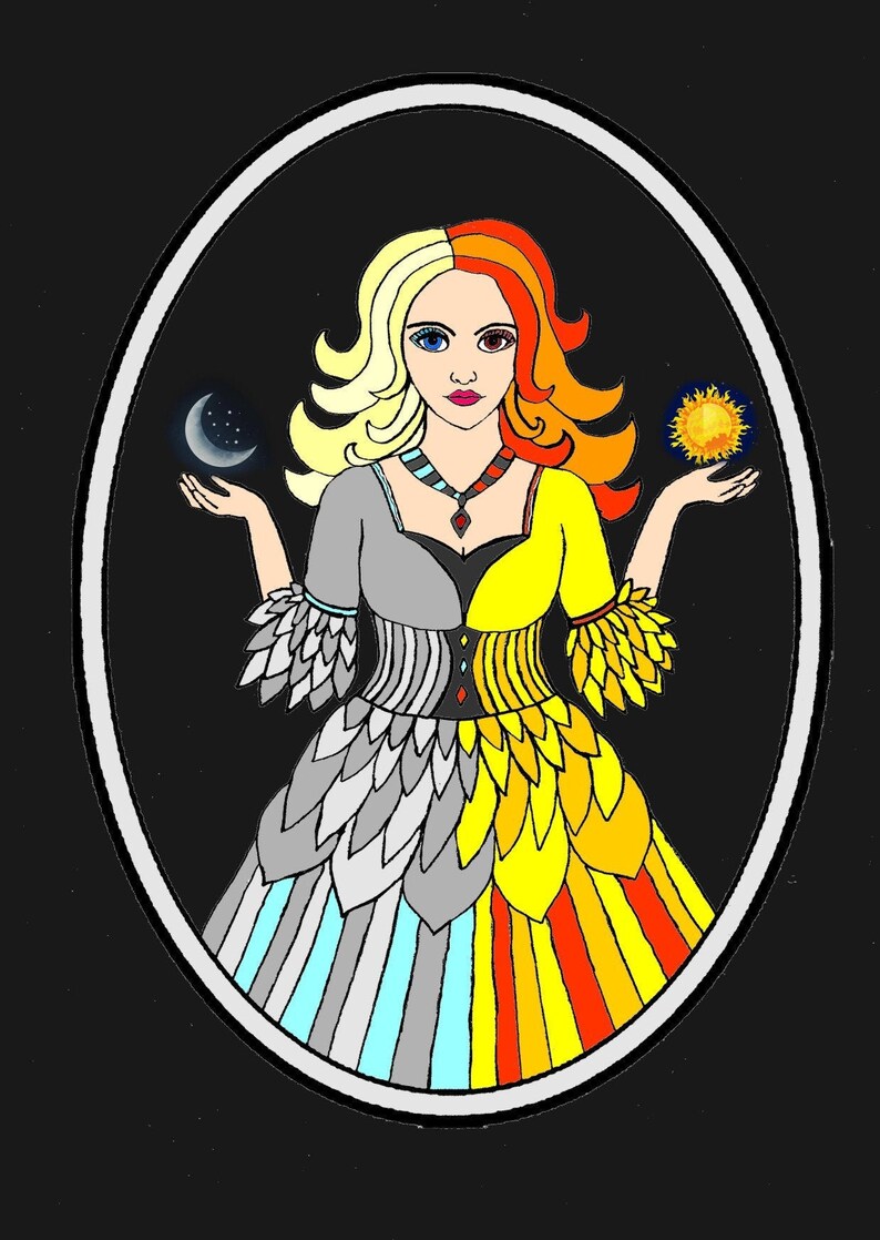 Pagan Goddess Coloring Page Printable Do It Yourself Altar Picture Fun ...