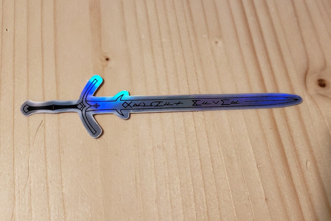 Orphan Maker Sword Holographic Sticker - Etsy