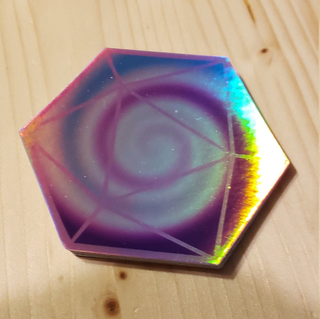 Jester Inspired Lollipop Holographic D20 Stickers - Etsy
