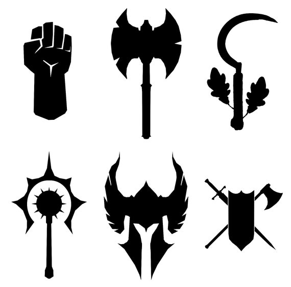 D&D Class Vinyl Decals - Etsy