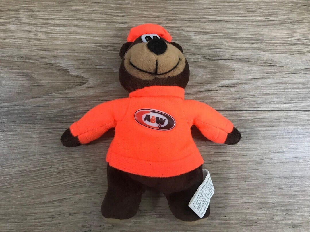 1997 Alpha Kids A&W Root Beer Bear Plush Bean Bag Toy - Etsy