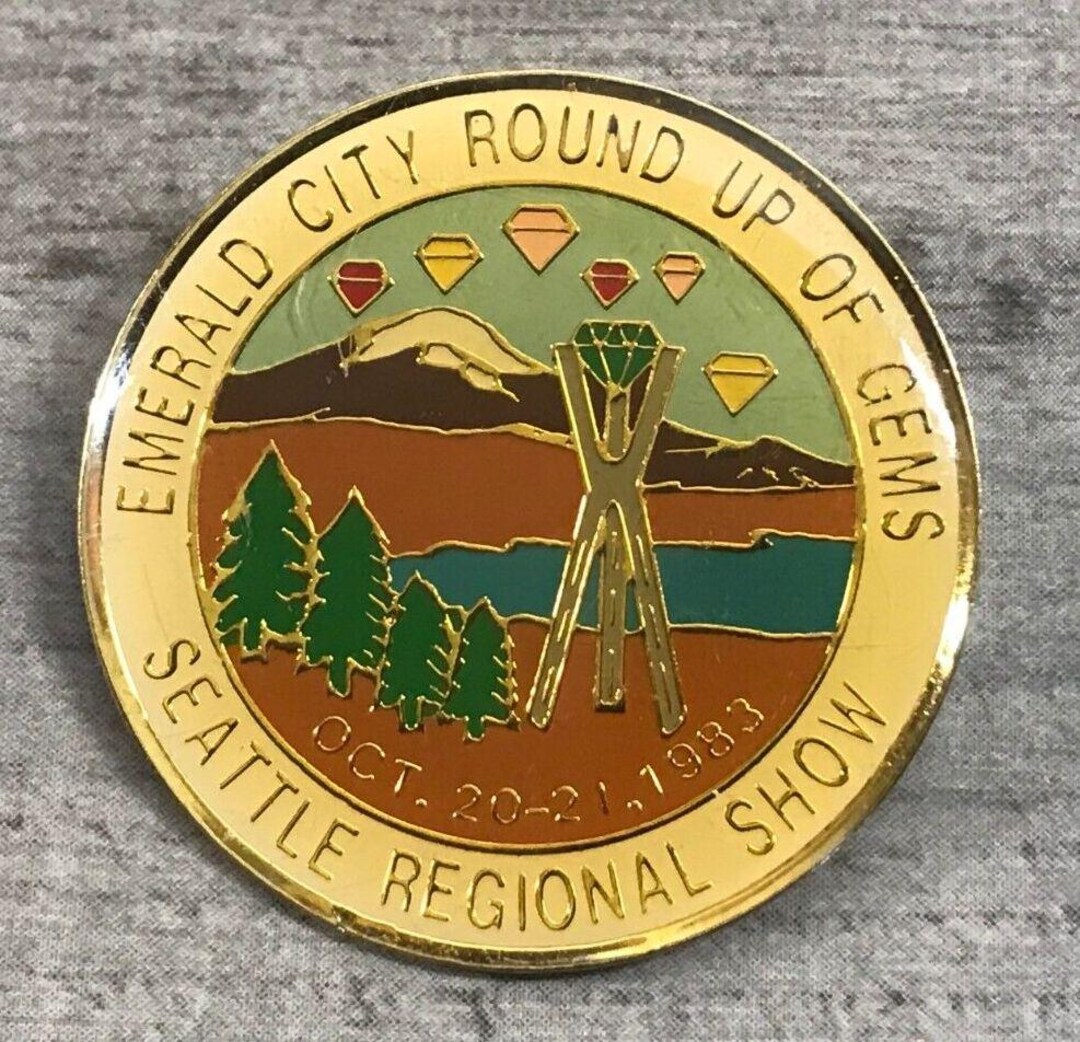 Emerald City Round up of Gems 1983 Seattle Regional Show Lapel Hat ...